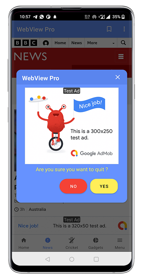 WebPro - Easy Configurable Android WebView Pro App Template by AndroMOB